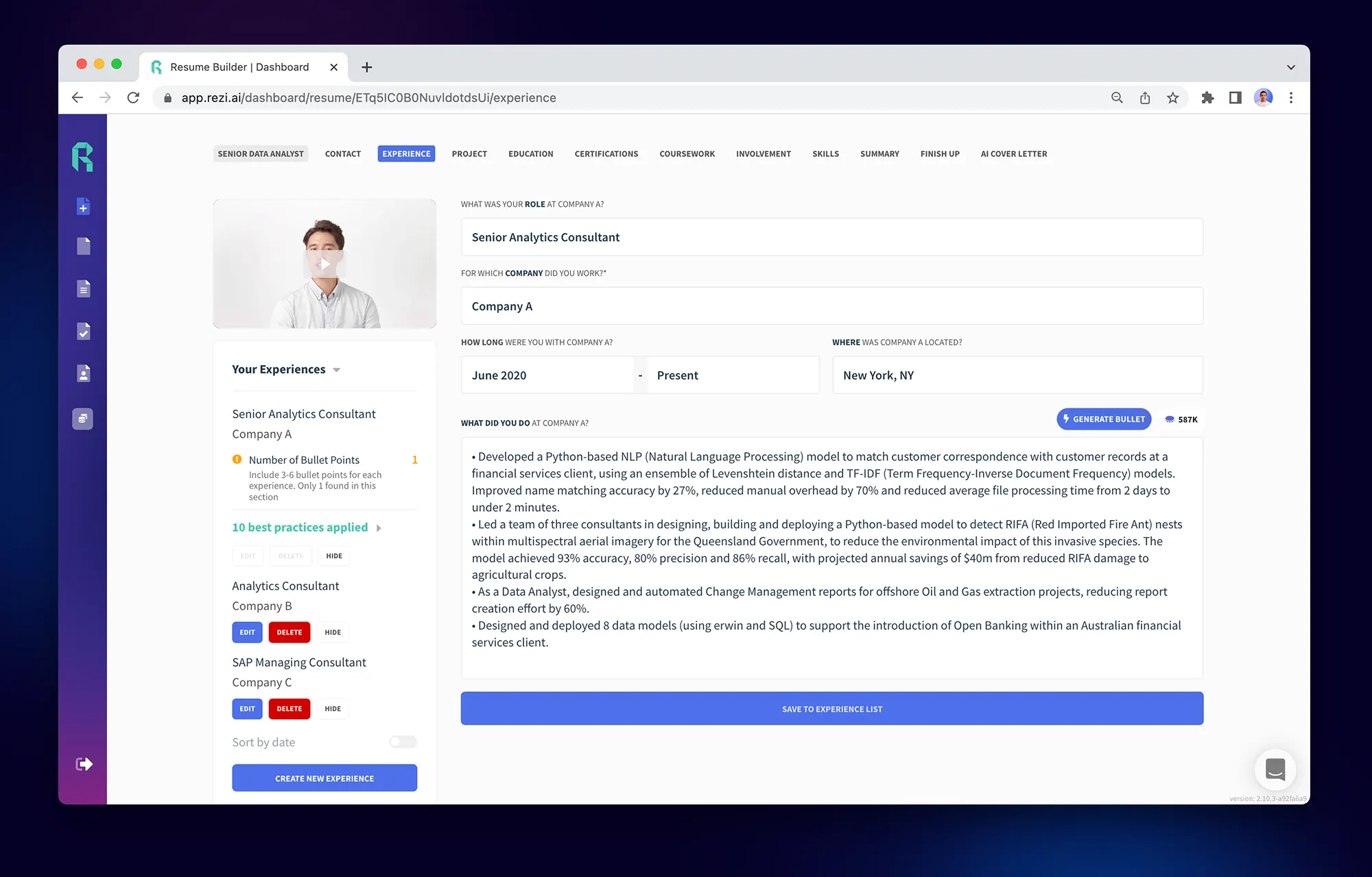 Rezi User Docs - Real-Time Analysis
